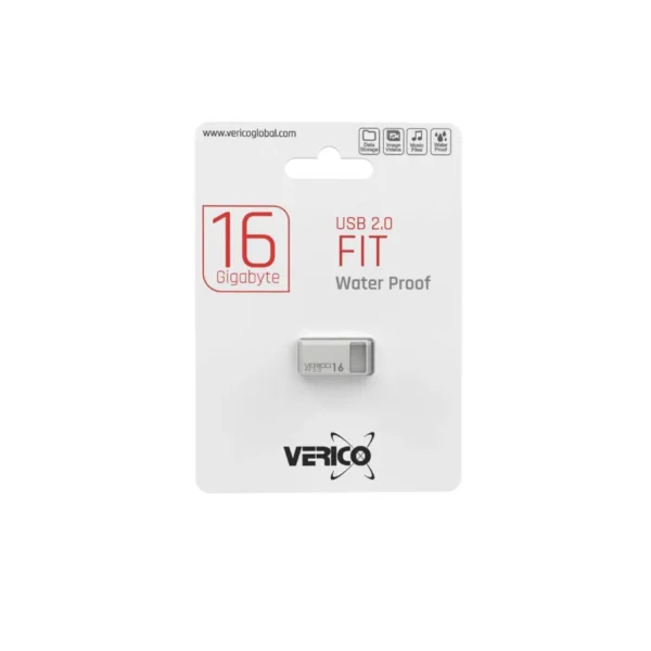 Memoria USB VERICO FIT VR23 / 16GB / Tipo A 2.0 / Plata | HarTunning