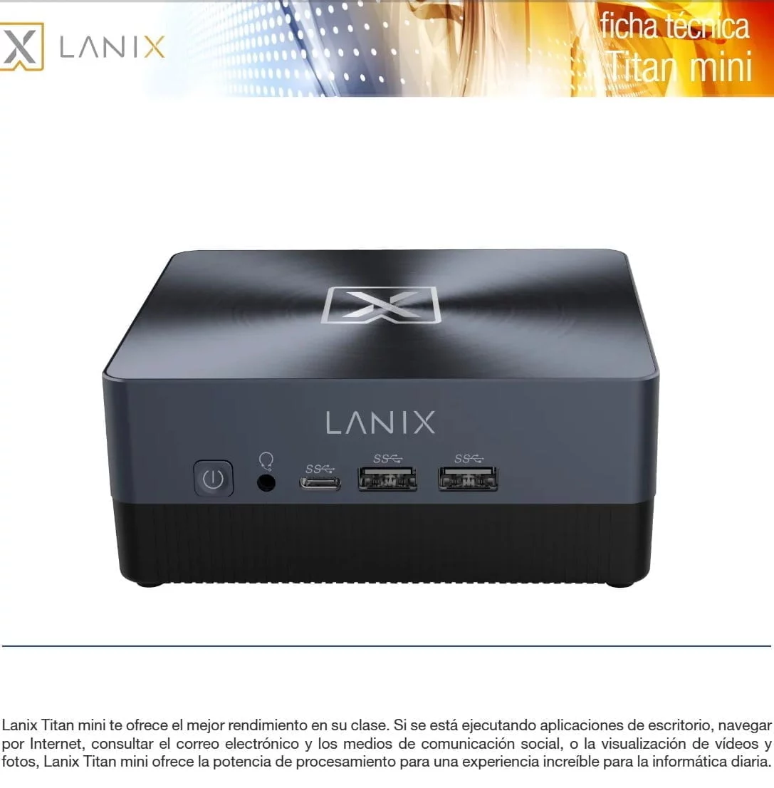 Mini PC LANIX Titan Mini 41743 / Intel Celeron N4020 / Intel UHD ...